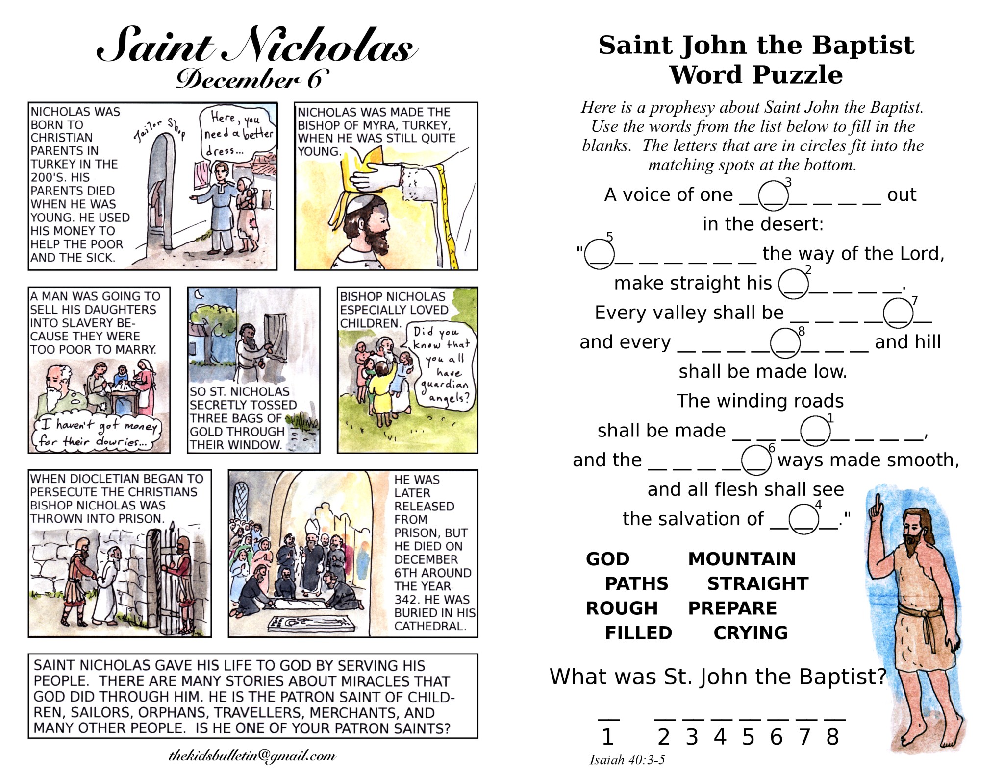 The Kids' Bulletin – Page 14 – A fun way for Catholic kids to learn ...