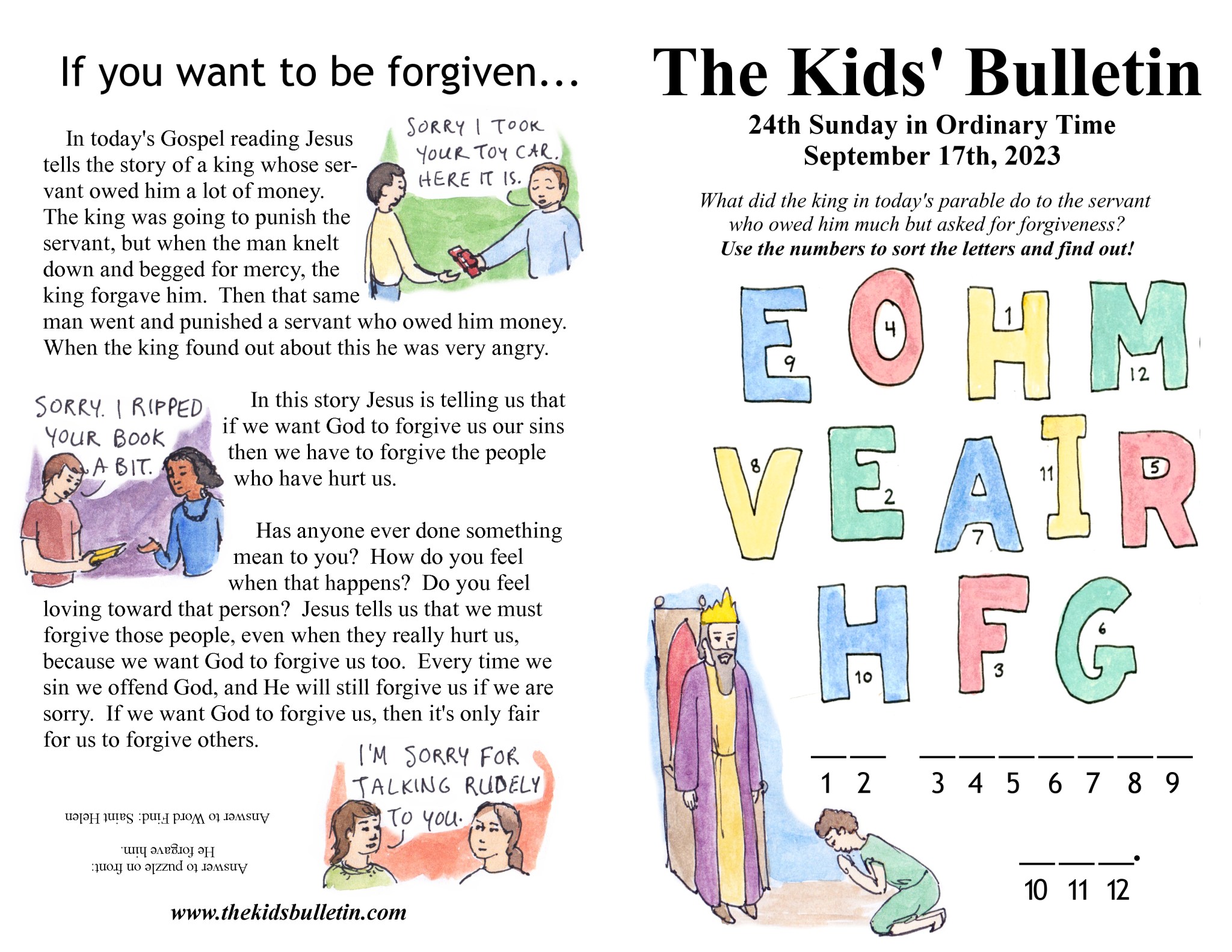 The Kids' Bulletin – Page 5 – A fun way for Catholic kids to learn ...