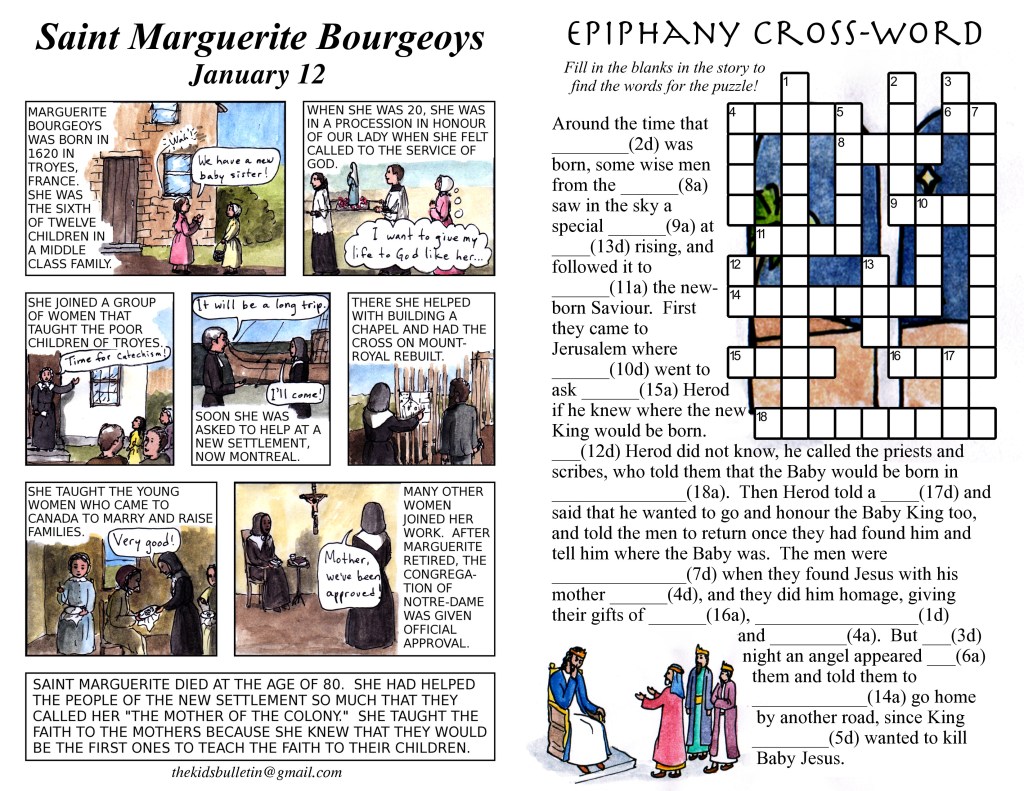 The Kids’ Bulletin for Sunday January 7th, 2024: Feast of the Epiphany ...