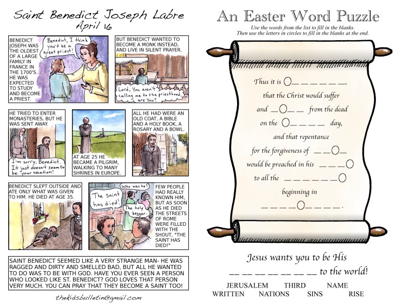 The Kids' Bulletin – A fun way for Catholic kids to learn about the ...