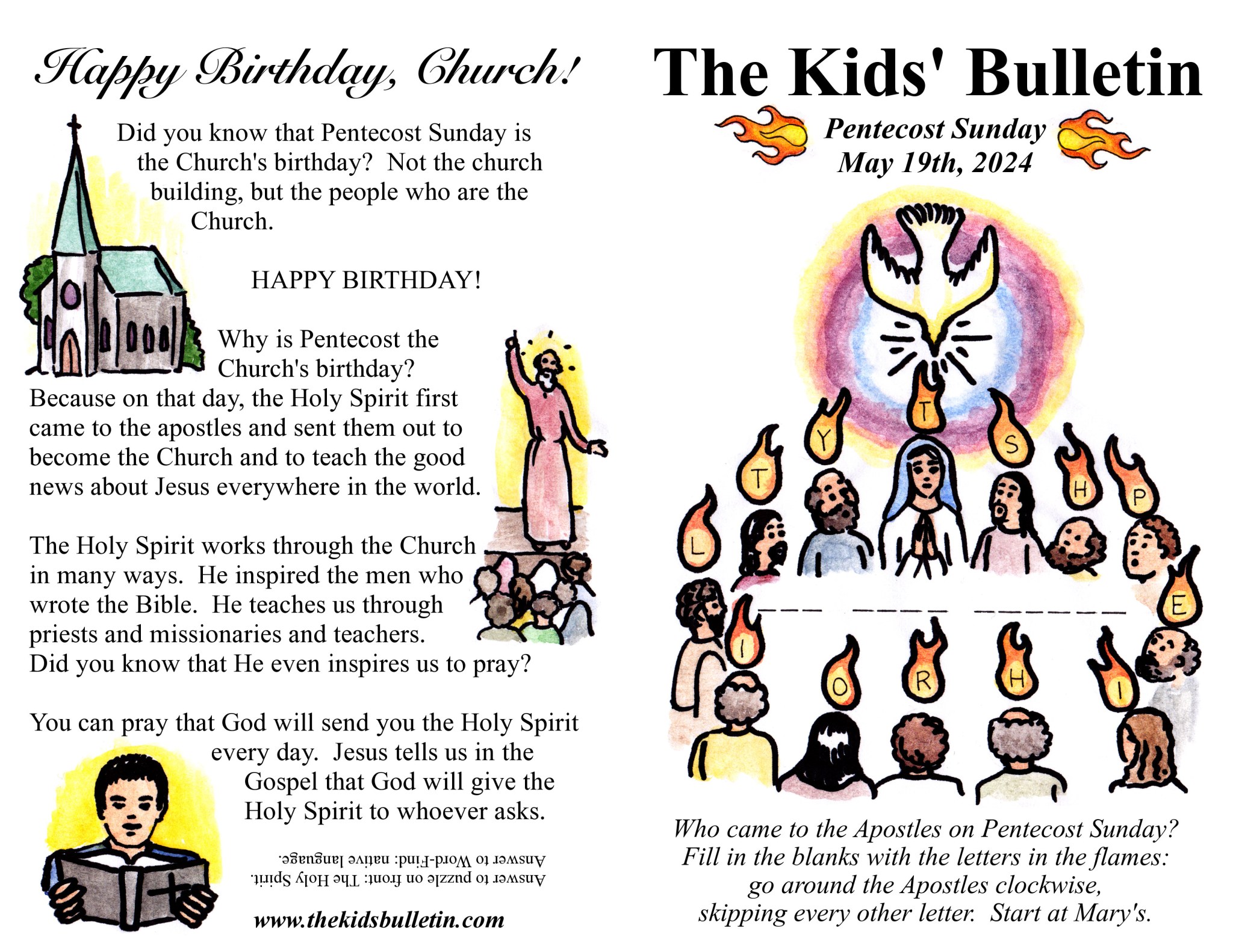 The Kids' Bulletin – A fun way for Catholic kids to learn about the ...