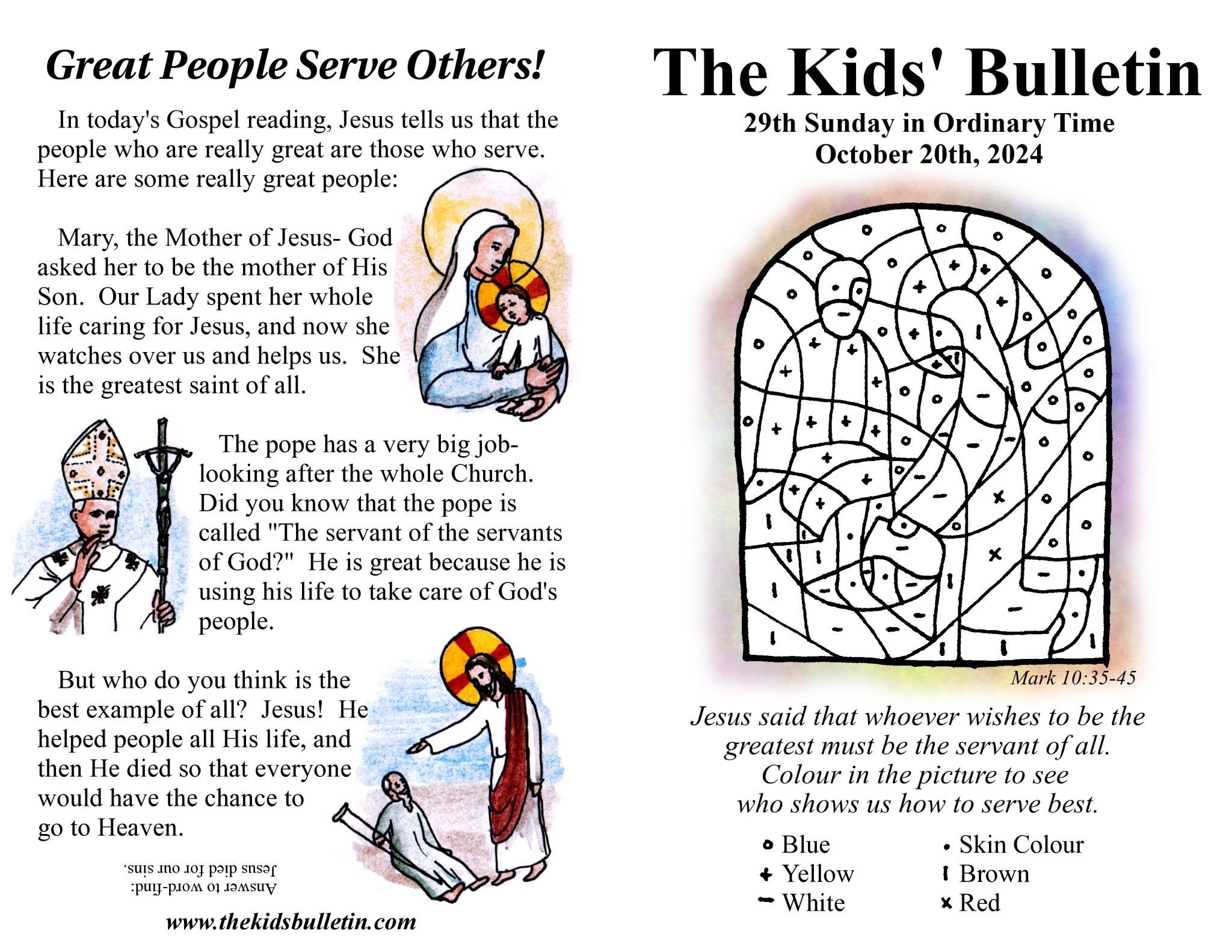 The Kids' Bulletin – A fun way for Catholic kids to learn about the ...