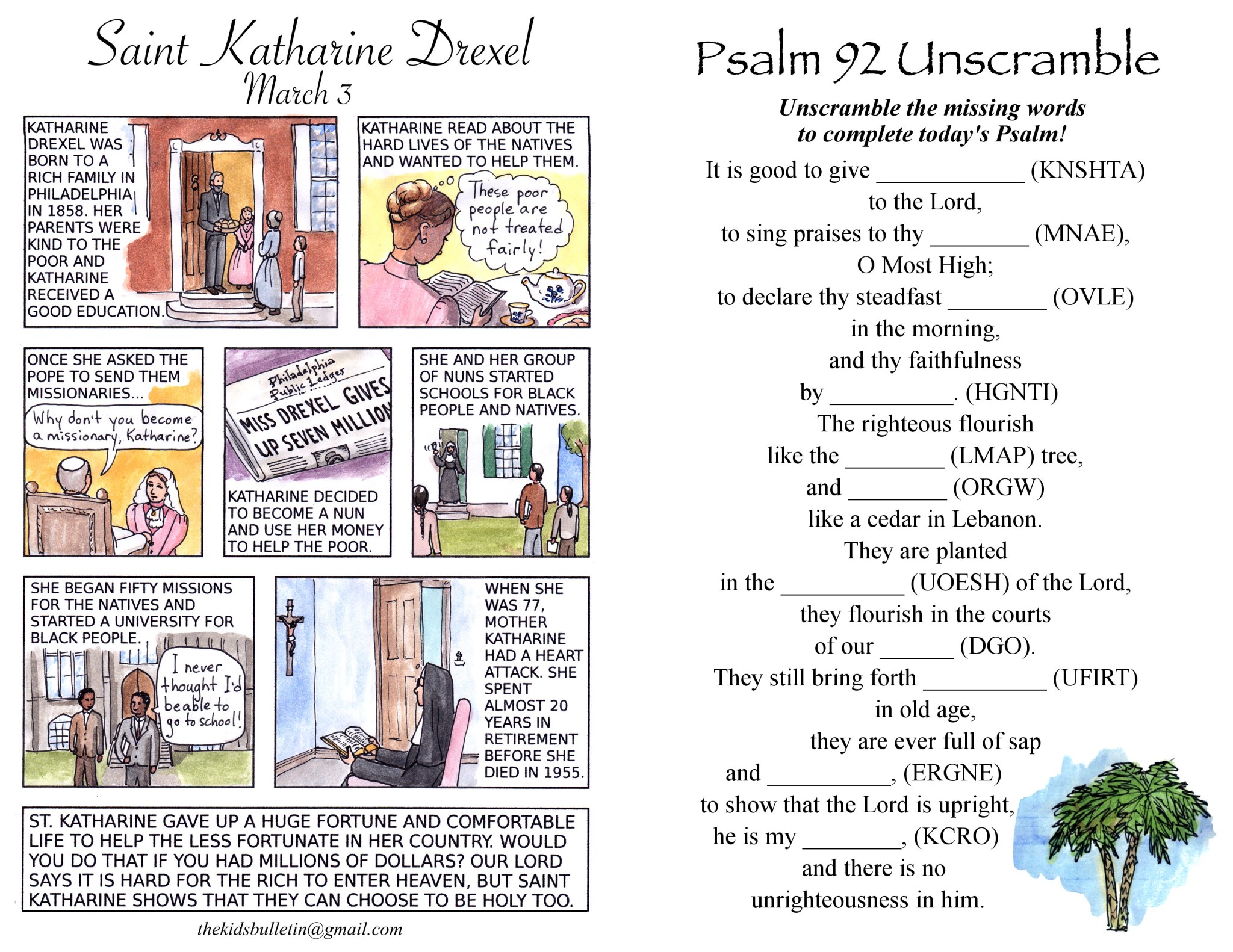 The Kids' Bulletin – A fun way for Catholic kids to learn about the ...