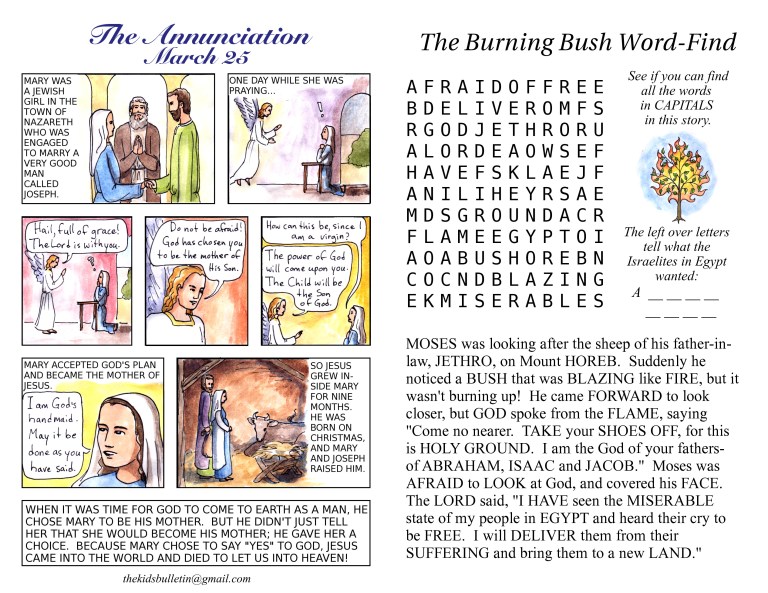 The Kids' Bulletin – A fun way for Catholic kids to learn about the ...