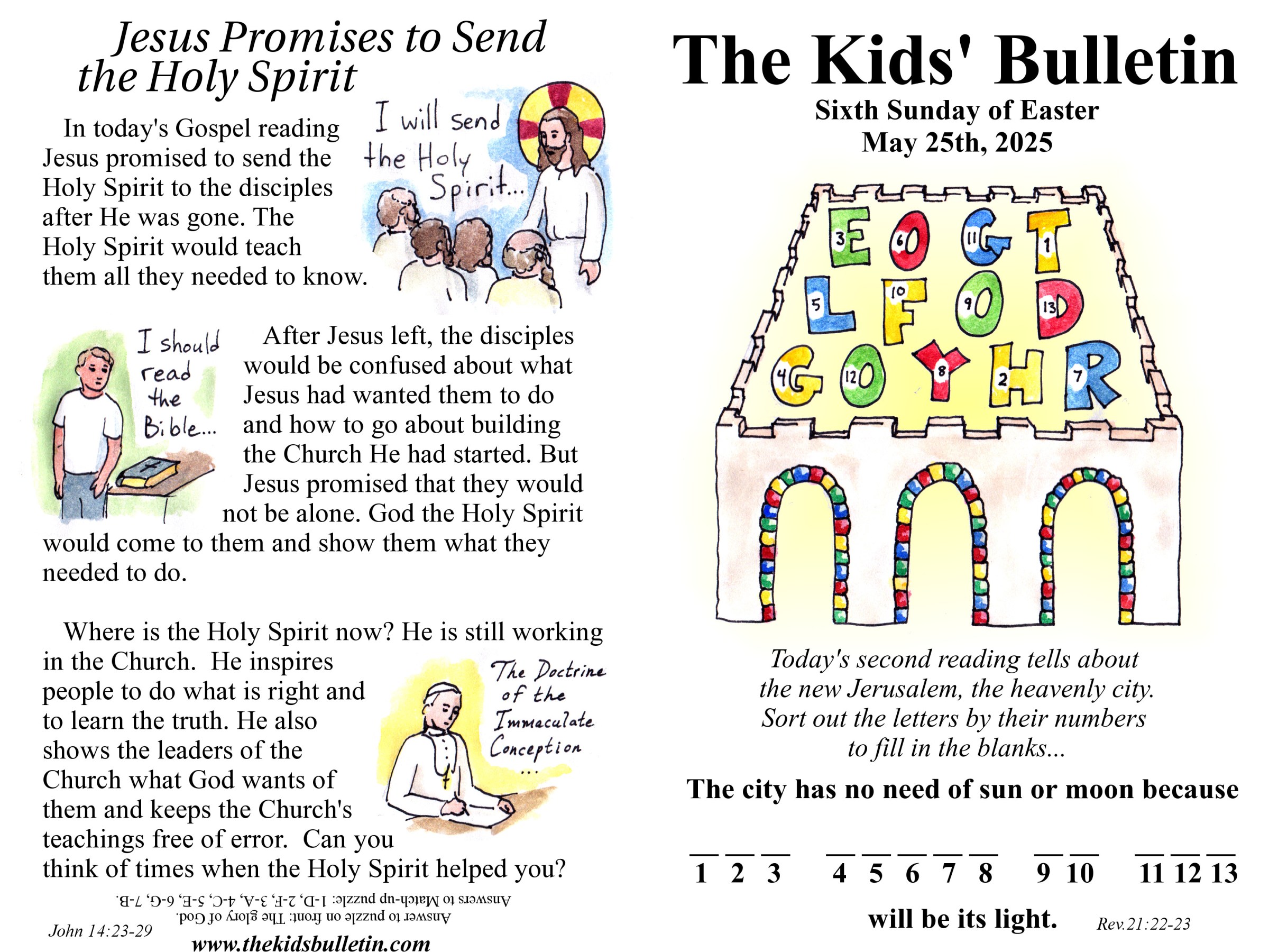 The Kids' Bulletin – A fun way for Catholic kids to learn about the ...