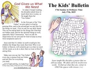 The Kids’ Bulletin for Sunday July 27th, 2025 – The Kids' Bulletin