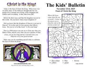 Christ the King Sunday – The Kids' Bulletin