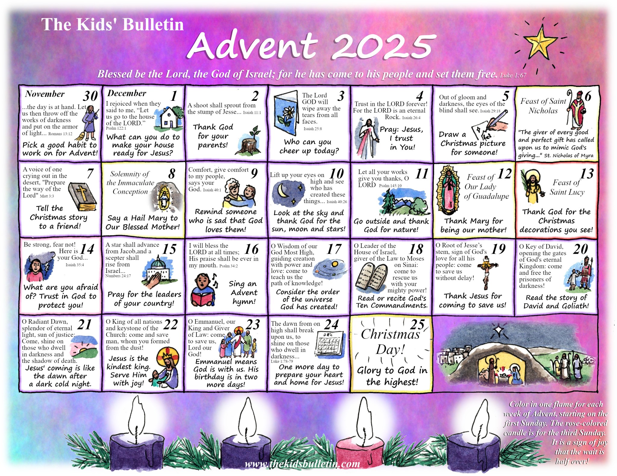 Advent Calendar! – The Kids' Bulletin