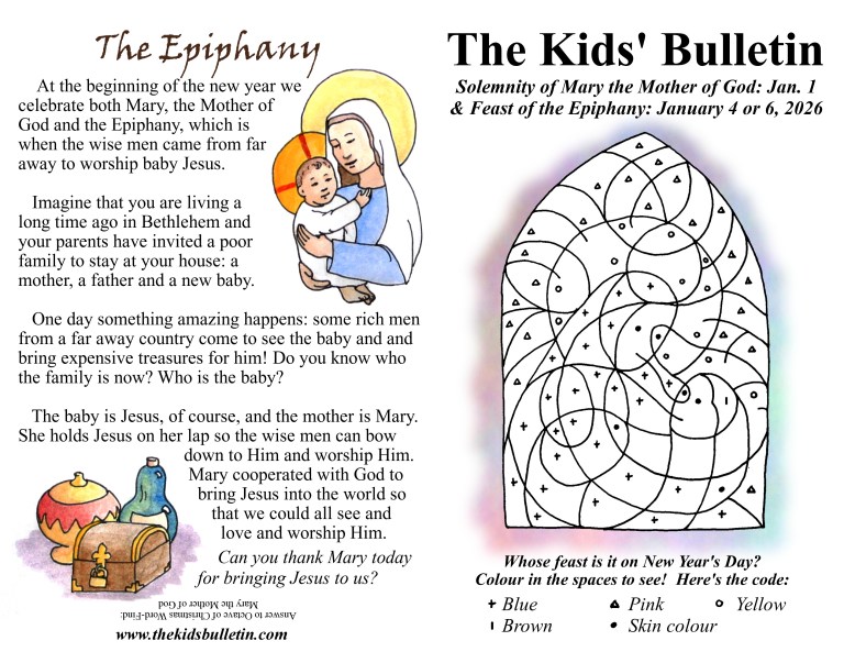 The Kids’ Bulletin for the Solemnity of Mary, the Mother of God and the ...