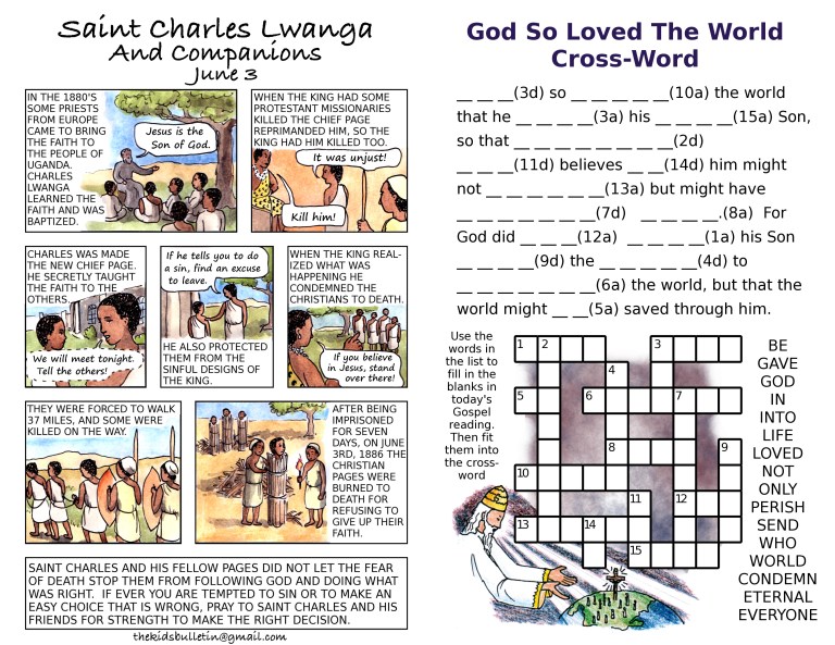 The Kids’ Bulletin for The Solemnity of the Most Holy Trinity – The ...