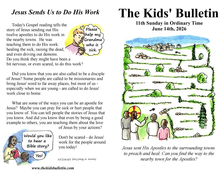 The Kids’ Bulletin for the 11th Sunday in Ordinary Time – The Kids ...
